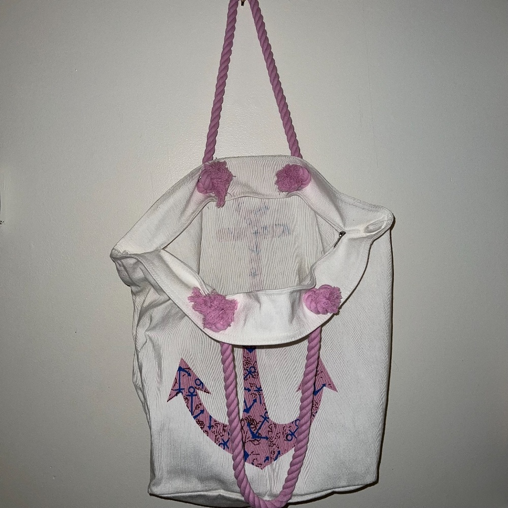 Mabelle Canvas Tote Bag - Anchor Design - Reusable, E… - Gem